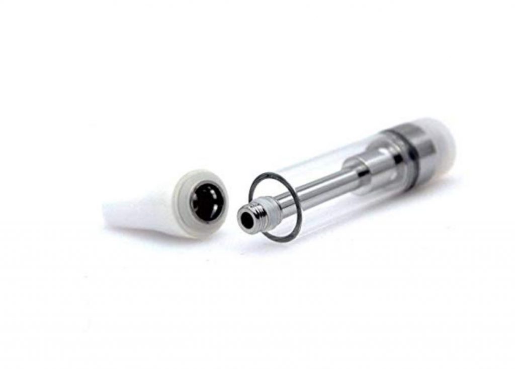 MG215 – Empty Glass Cartridge (White Flat Tip) - Mr Green Supply